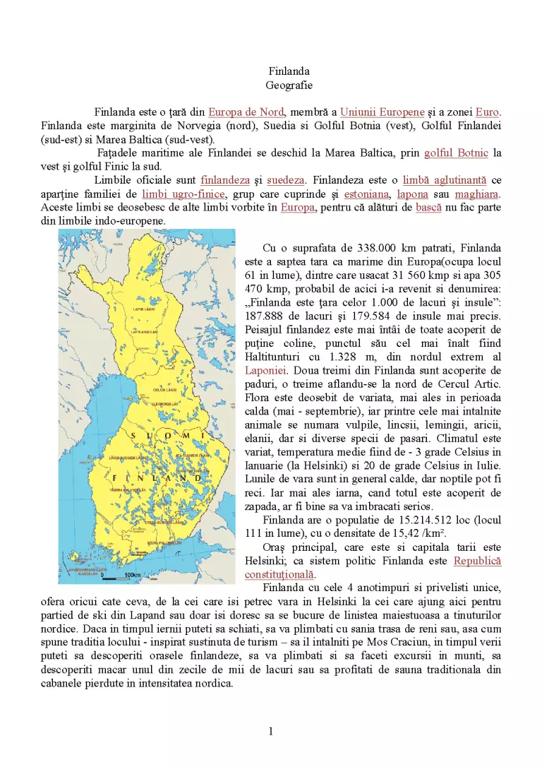Lansarea unui Produs Turistic în Finlanda - Proiect - Marketing #8551 ...