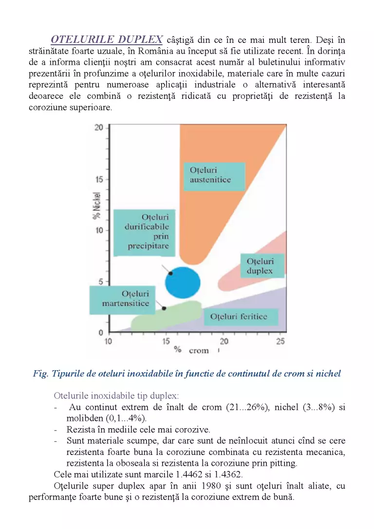 Oțeluri Inoxidabile - Referat - Metalurgie și Siderurgie #86194 | RegieLive
