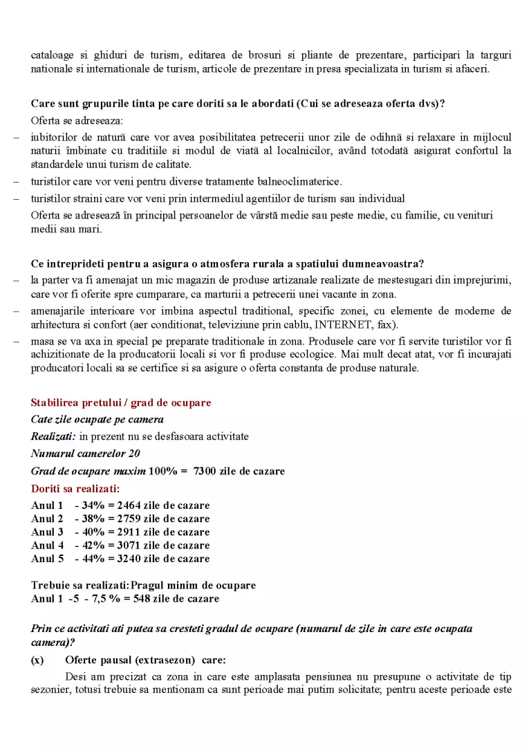Strategia de Marketing pentru Turism - Referat - Turism #86313 | RegieLive