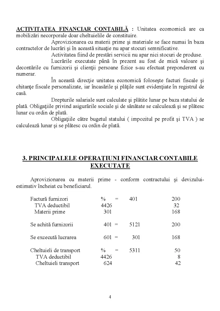 Lucrare sinteză - contabilitate - Referat - Contabilitate #8751 | RegieLive
