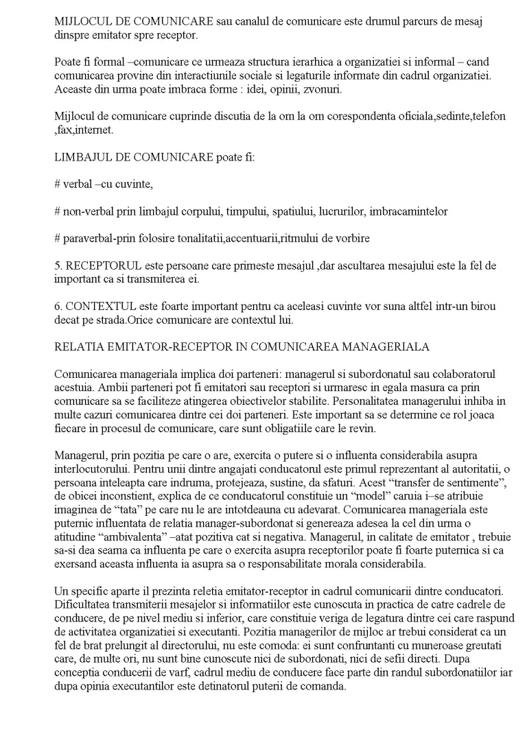 Caracteristicile unui Proces de Comunicare - Curs - Comunicare #87823 ...