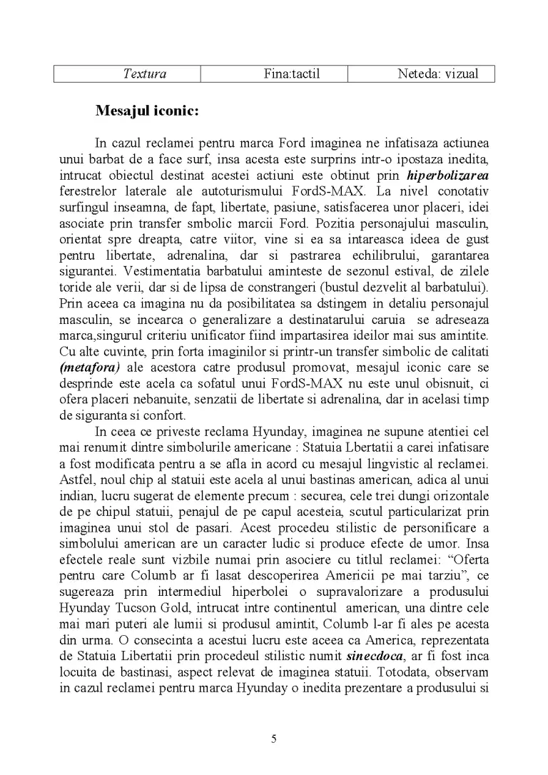 Analiza de Imagini Publicitare Fixe - Referat - Mass Media #90514 ...