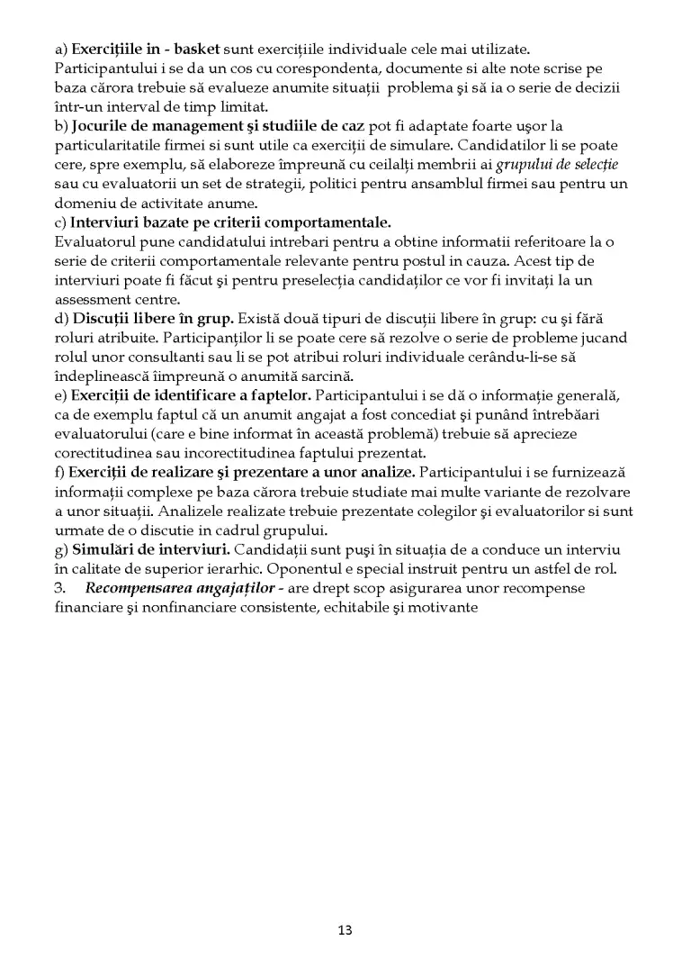 Managementul Resurselor Umane - Referat - Comerț #92470 | RegieLive