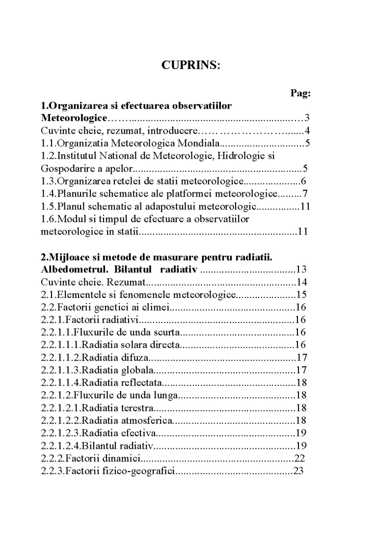 Observațiile meteorologice - mijloace și metode de măsurare pentru ...