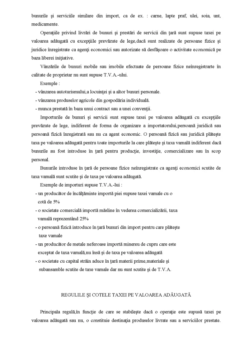 Taxa pe valoarea adăugată - TVA - Referat - Finanțe #970 | RegieLive
