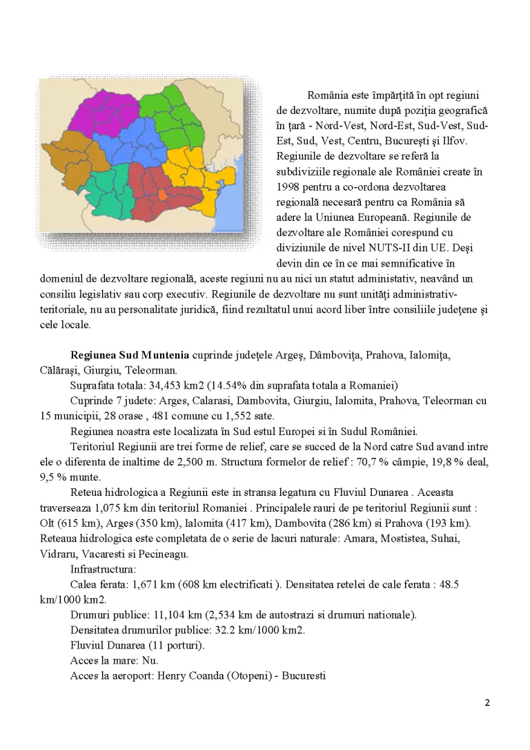 Determinarea decalajului regional dintre Județul Giurgiu și Județul ...